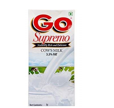 GO (Gowardhan) Supremo Full Cream UHT Milk - 1 L – FromIndia.com