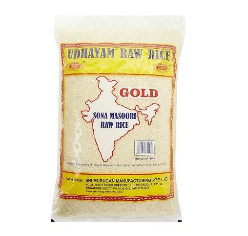 Sri Murugan Gold Sona Massori Raw Rice (No Exchange / Return) - 1 Kg