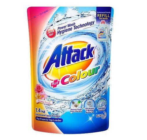 Attack Colour Concentrated Liquid Detergent Refill - 1.4 Kg – FromIndia.com