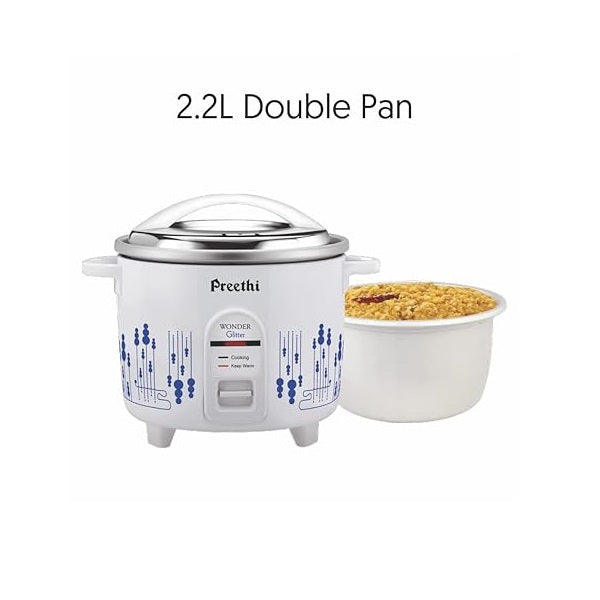 Preethi Wonder Glitter Electric Rice Cooker - 2.2 L – FromIndia.com