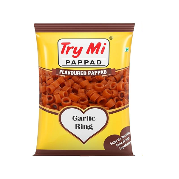 Try Mi Traditional Ring Garlic Papad - 200 g